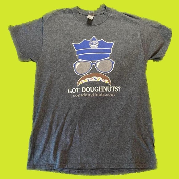 Gildan | Shirts | Vintage Got Doughnuts Copsdoughnutscom Mens Medium ...